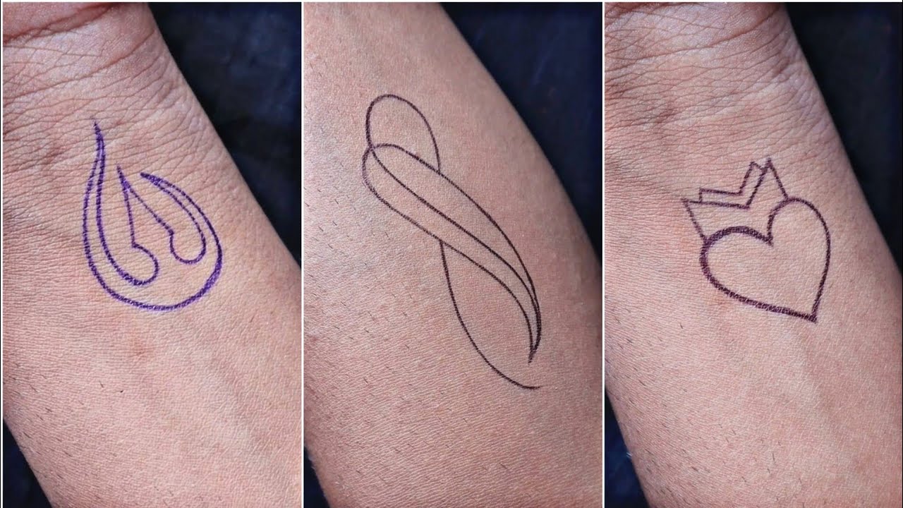 Simple Pen Tattoo Designs How To Create A Temporary Tattoo Times Of