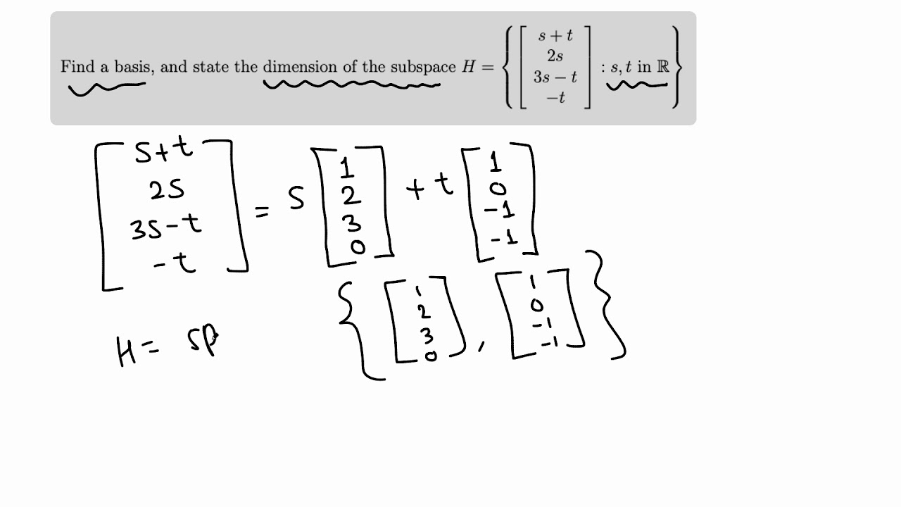 Linear Algebra Subspace Definition Guideboys