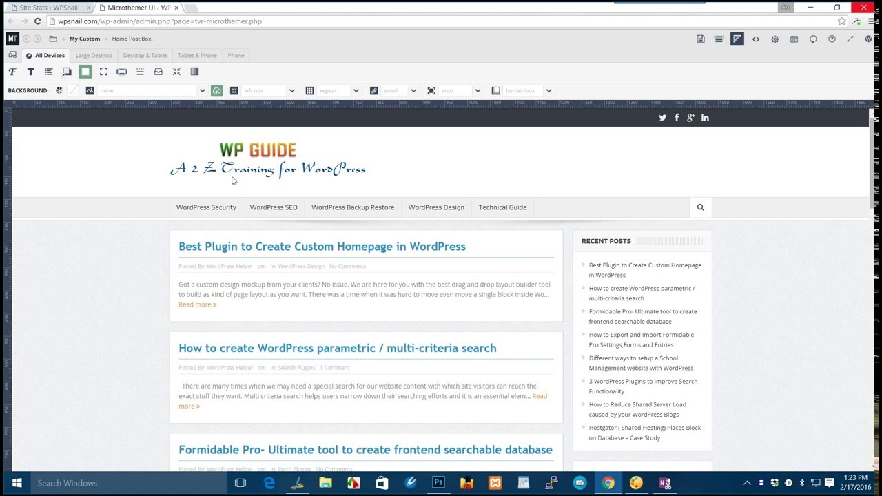 Microthemer Live Css Editor Demo Youtube