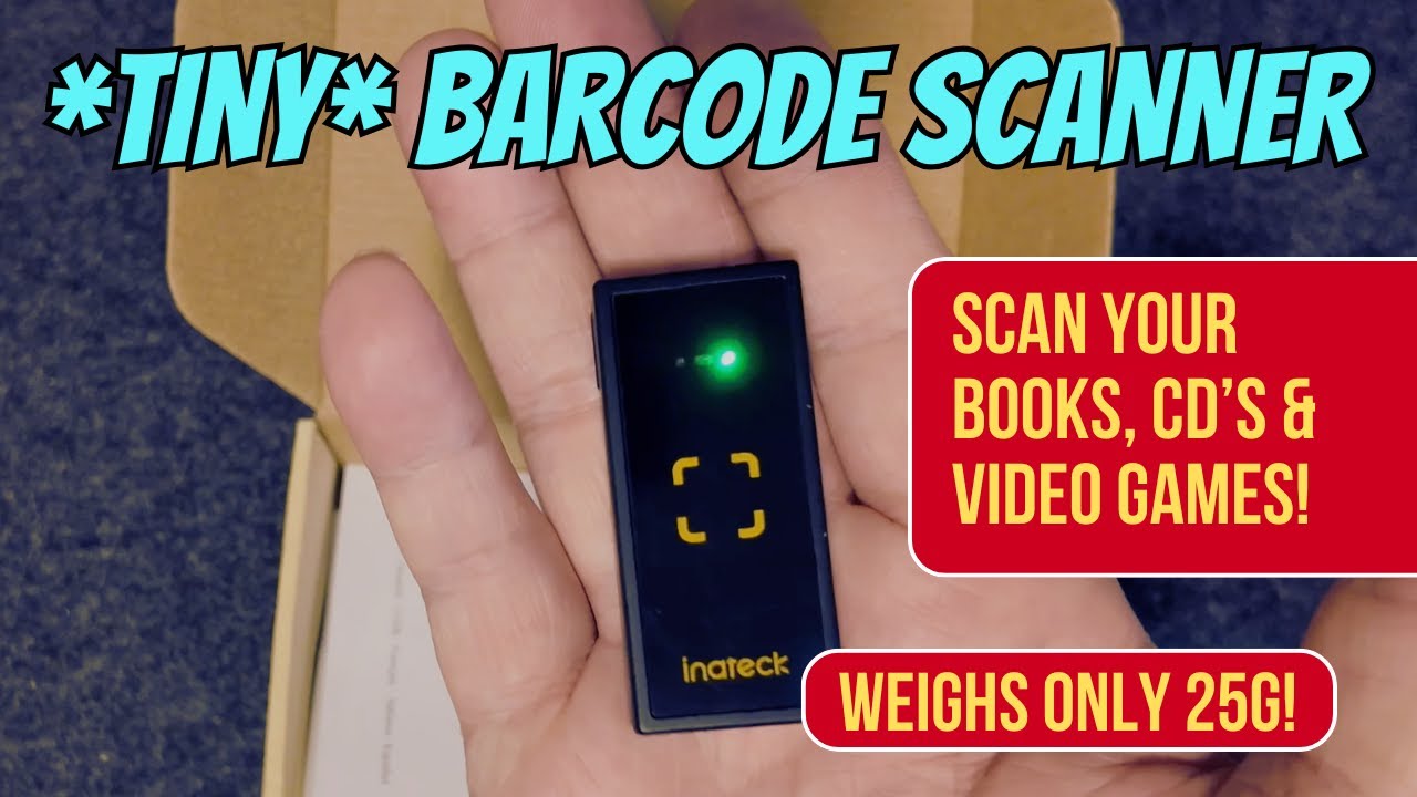 Tiny Barcode Scanner For Books Video Games Cd S Youtube