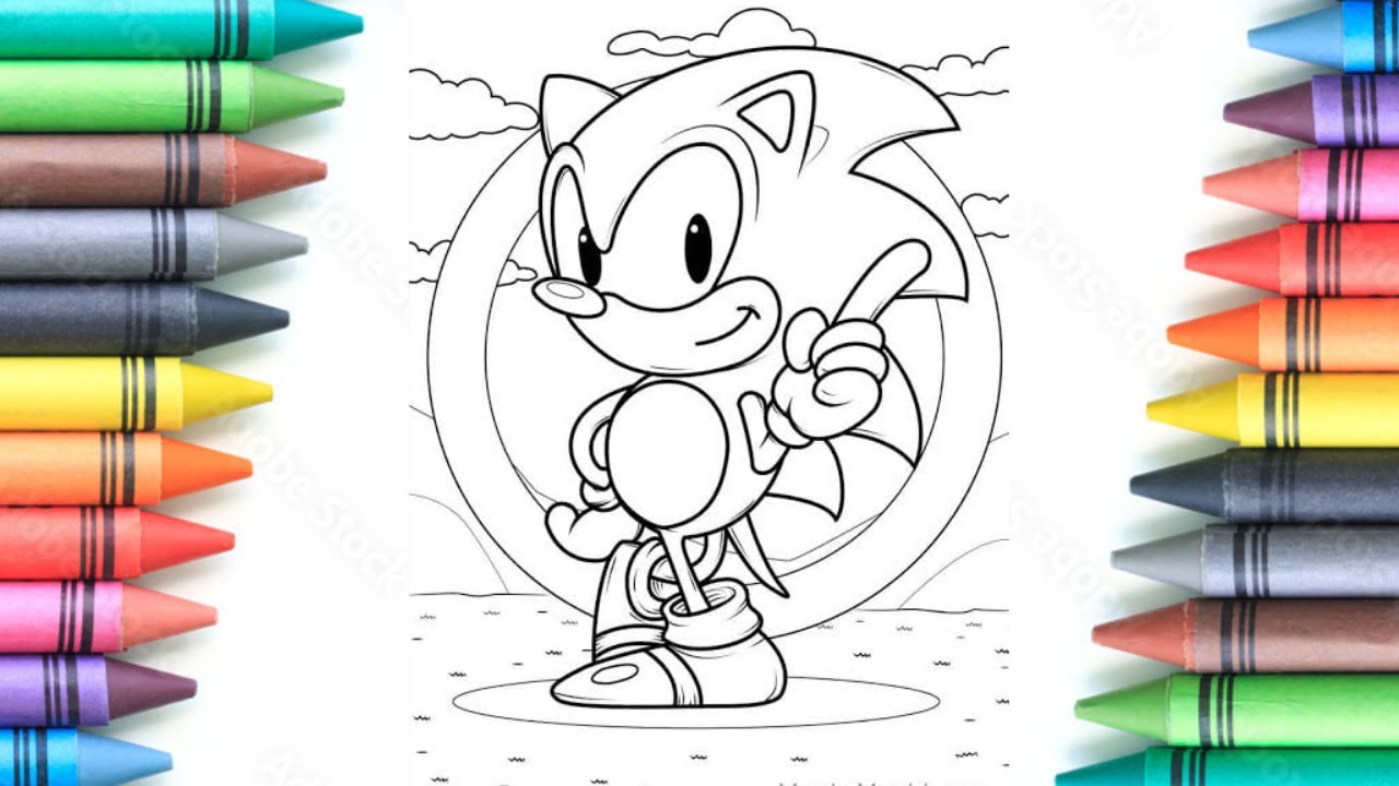 Sonic Coloring Pages