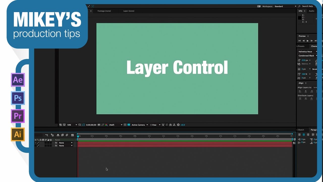 After Effects Layer Control Youtube