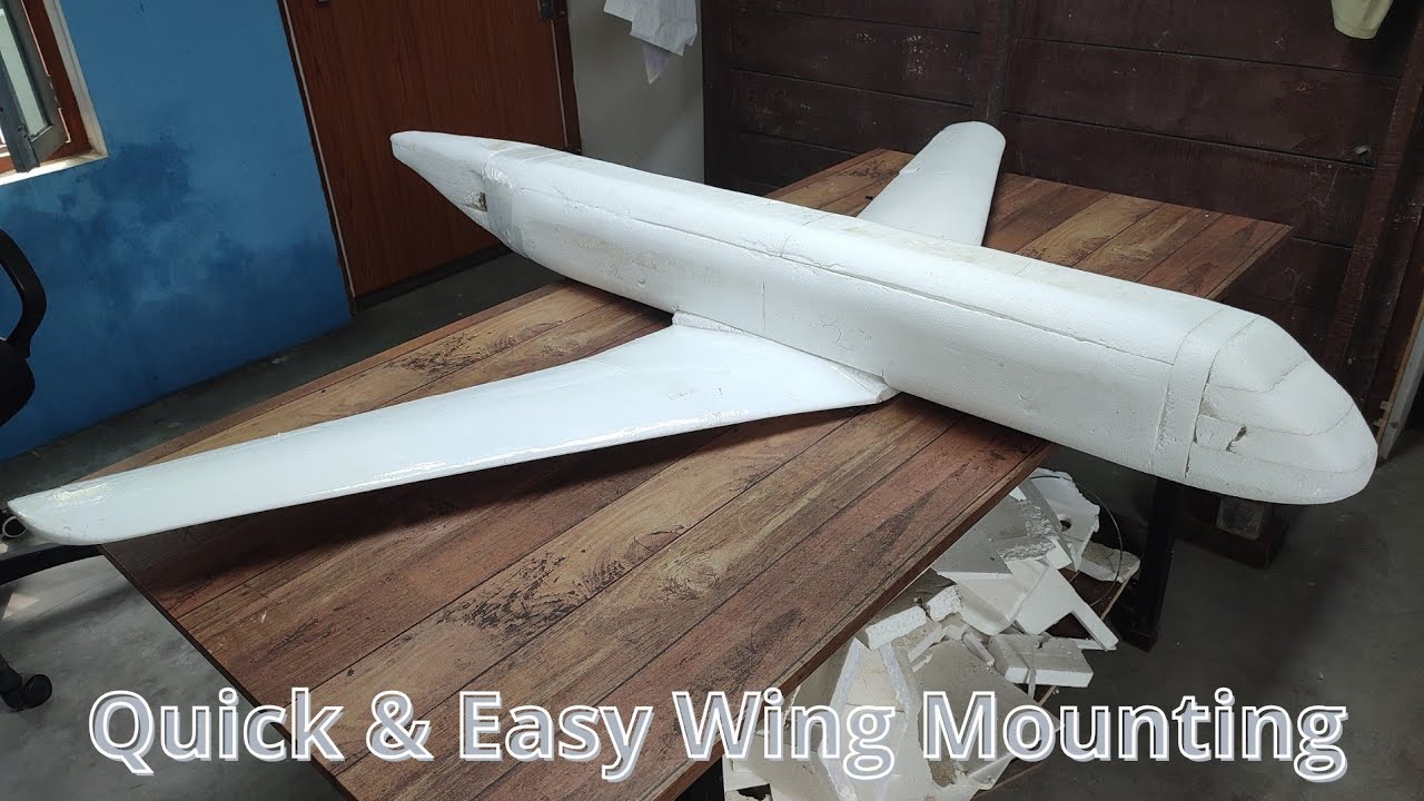 Step By Step Wing Installation For Rc Airbus A320 Fuselage Youtube