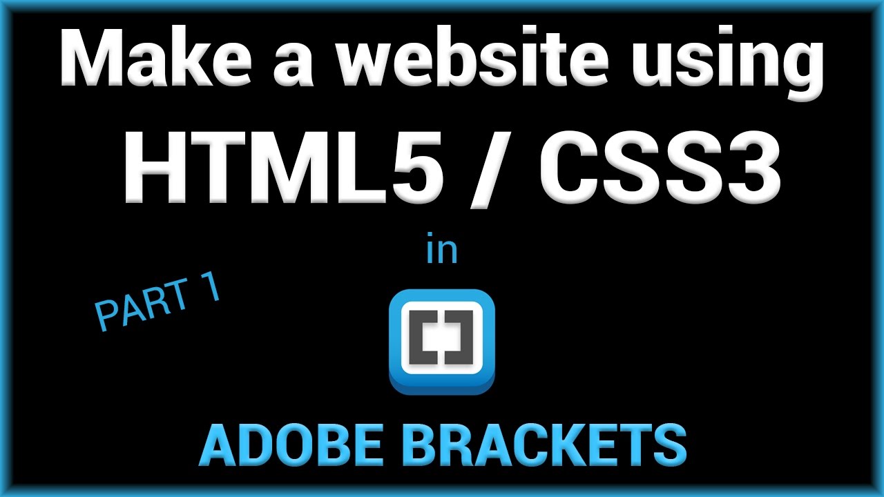 Make A Professional Html5 Css3 Website Part 1 2 Youtube
