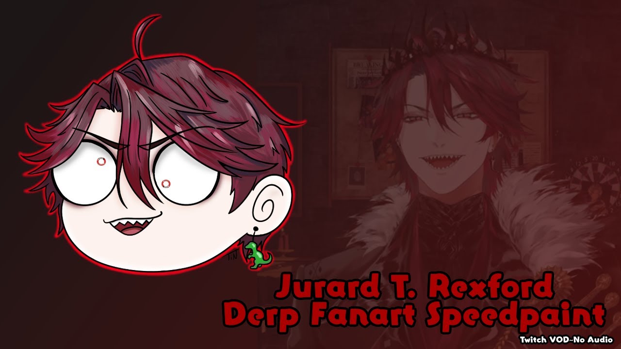Fan Art Speed Paint Jurard T Rexford Derp Vod No Audio Youtube