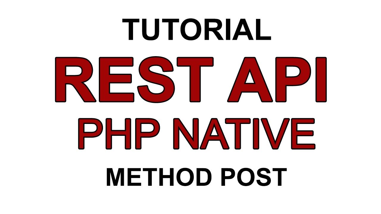 Tutorial Rest Api Php Native Youtube