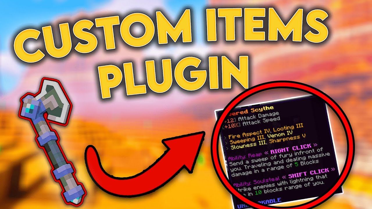 Best Custom Items Plugin Minecraft Plugins Youtube