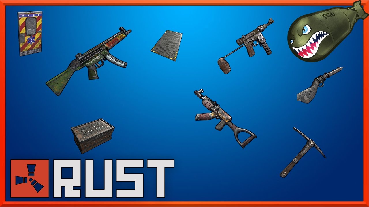 Rust Skins Army Set Dead Fish Mp5 Glory Ak Executioner Latex 15