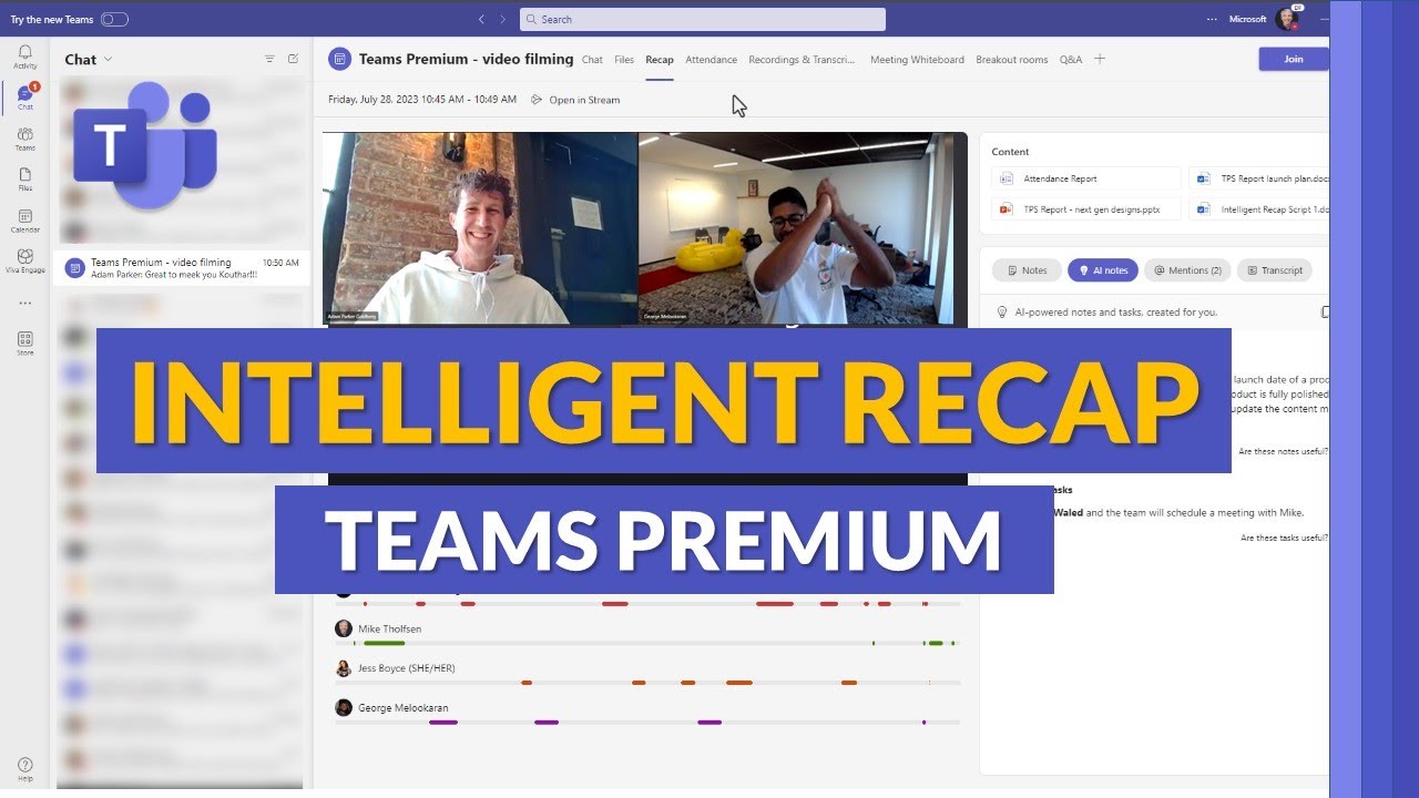 How To Use Intelligent Recap In Microsoft Teams Premium Youtube