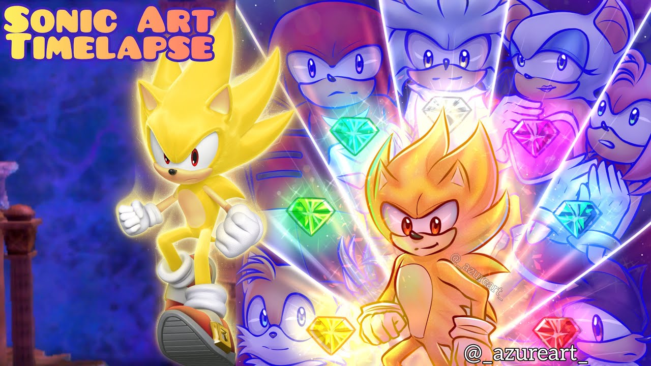 Super Sonic 06 Art Timelapse Youtube
