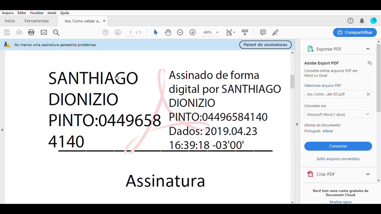 Como Criar E Inserir Assinatura Digital Em Documentos Vrogue Co