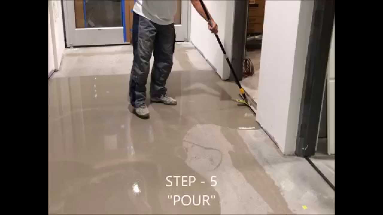 Self Leveling Underlayment Youtube