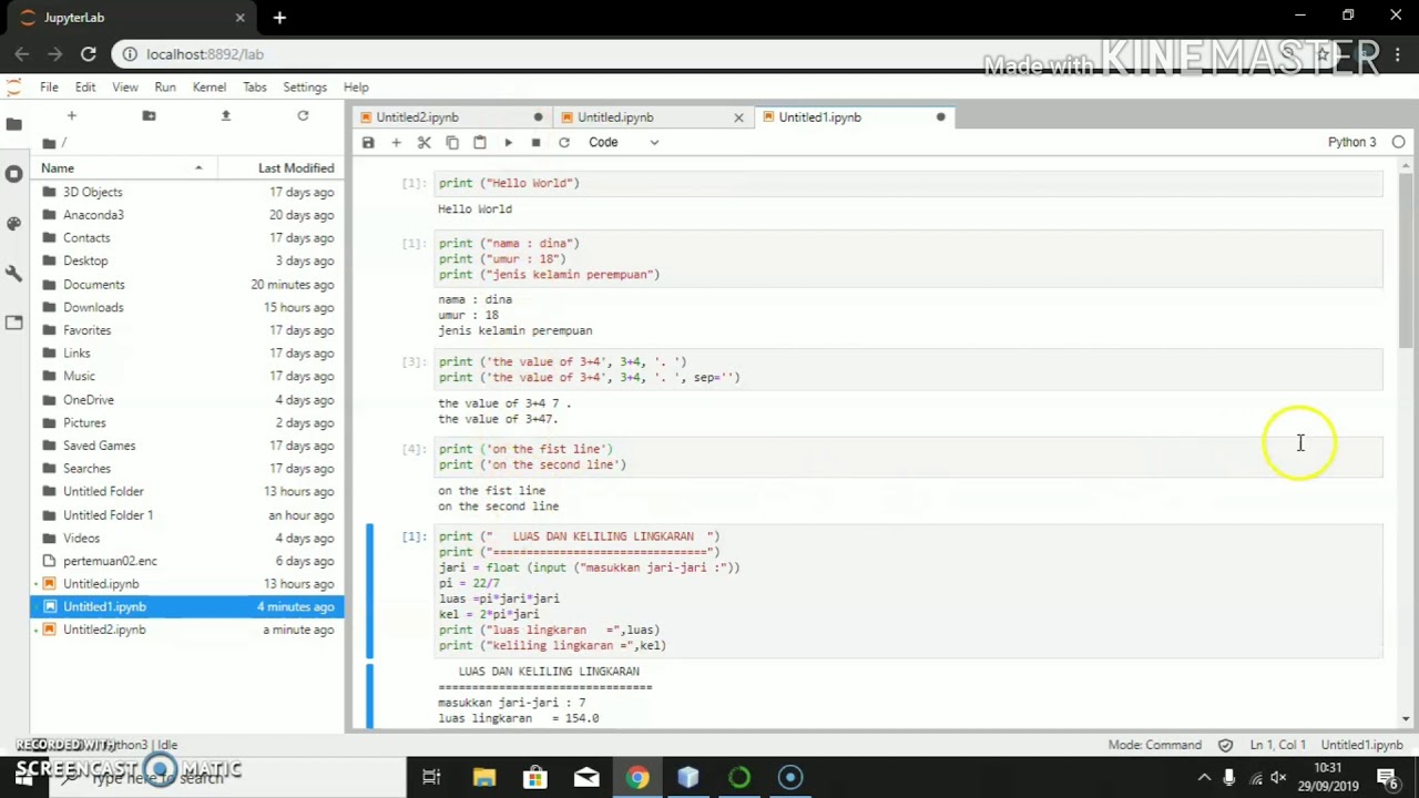 Belajar Dasar Python Youtube