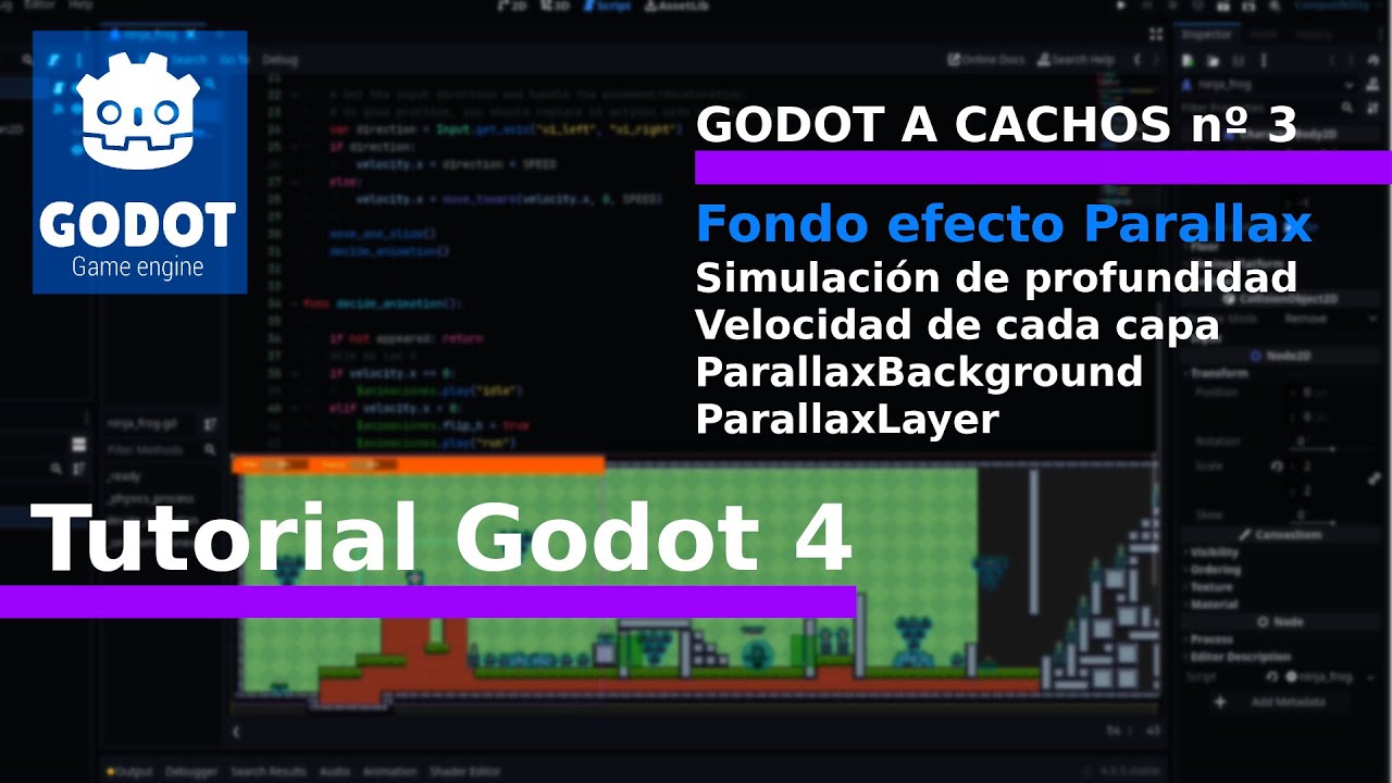 Godot A Cachos Nвє 3 рџ ґ Tutorial Godot 4 En Espaг Ol рџ ґ Fondo Con Efecto