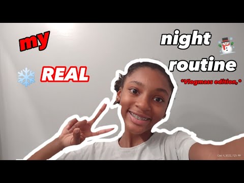 Vlogmas 1 Real Night Routine Youtube