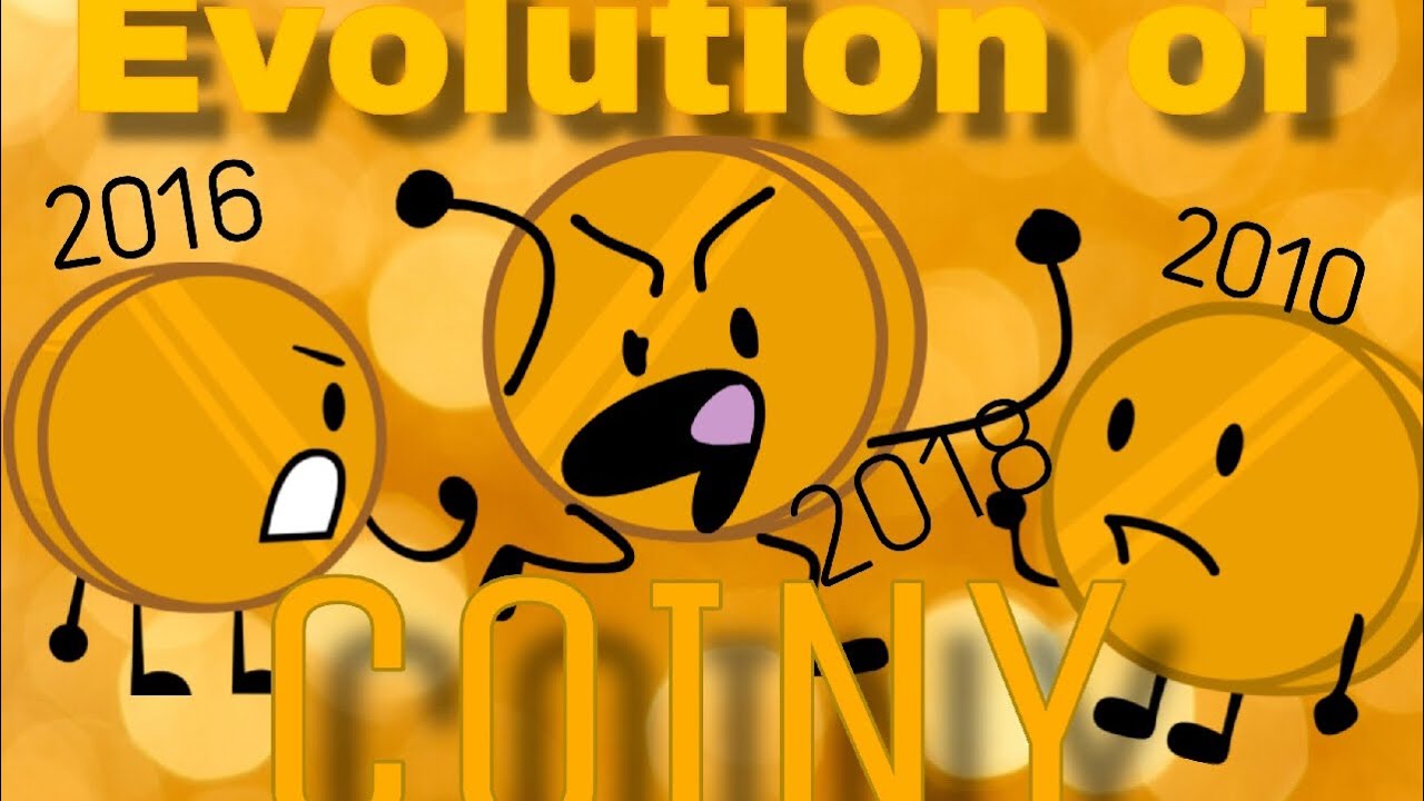 Every Time Coiny Spoke In Bfdi Evolution Of Coiny And His Voice