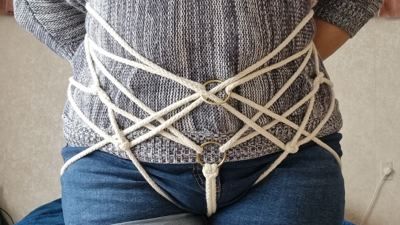 Shibari Self Tie Hip Harness Tutorial Youtube