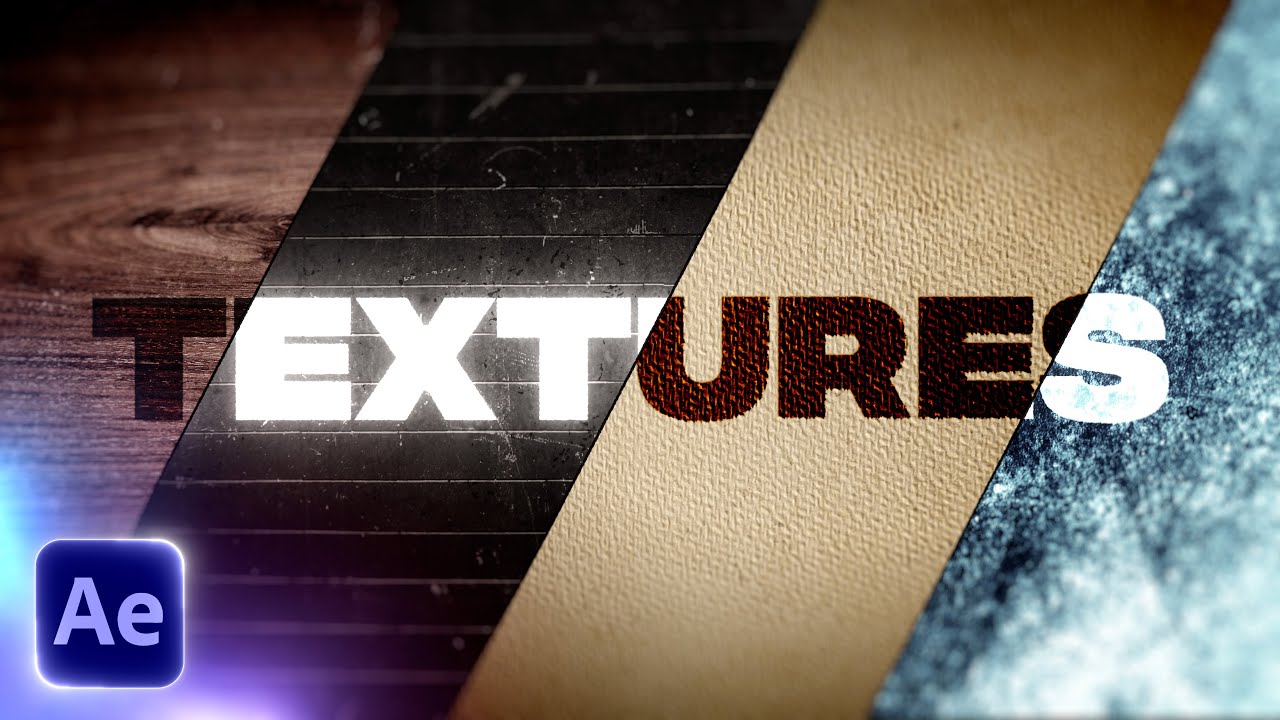 How To Make Animated Textures From Anything After Effects Tutorial
