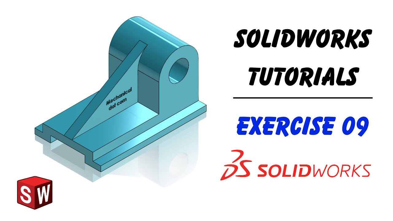 Solidworks Tutorial For Beginners Exercise 9 Solidworks Tutorials