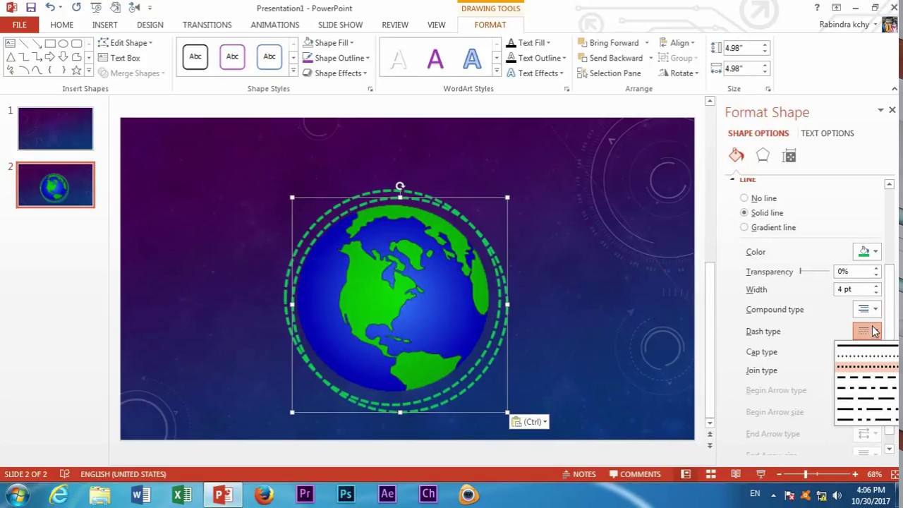 Animated Spinning Globe Powerpoint