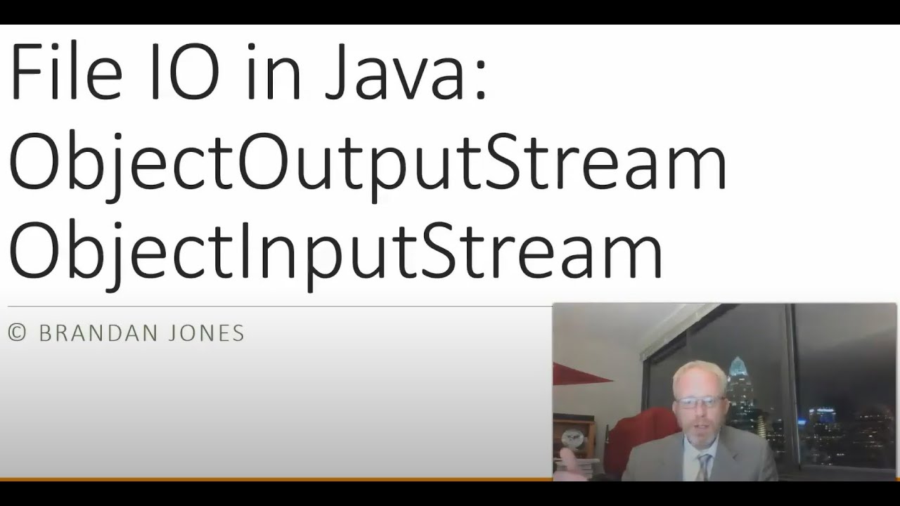 Objectoutputstream Objectinputstream Demonstrated In Java Youtube