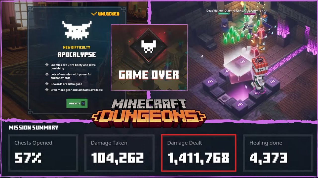 Highest Damage Minecraft Dungeons At Jose Hopkins Blog