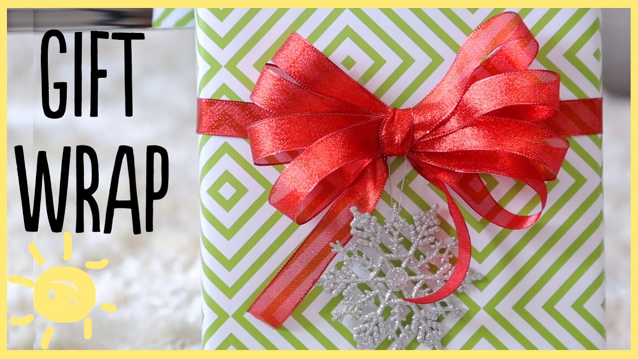 Diy Gift Wrap Ideas How To Make A Perfect Bow Youtube