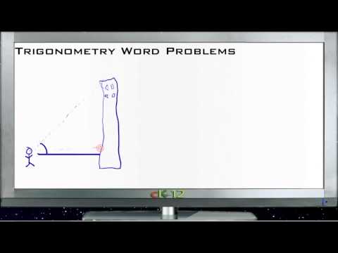 Trigonometry Word Problems Principles Basic Video Trigonometry
