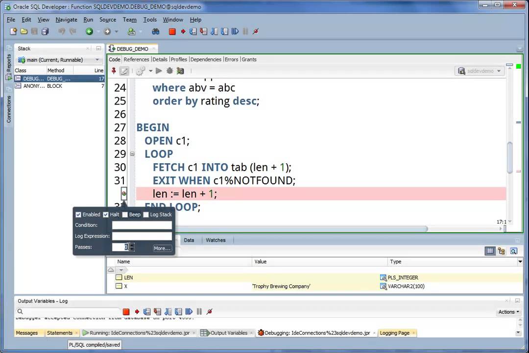 Exploring Oracle Sql Developer