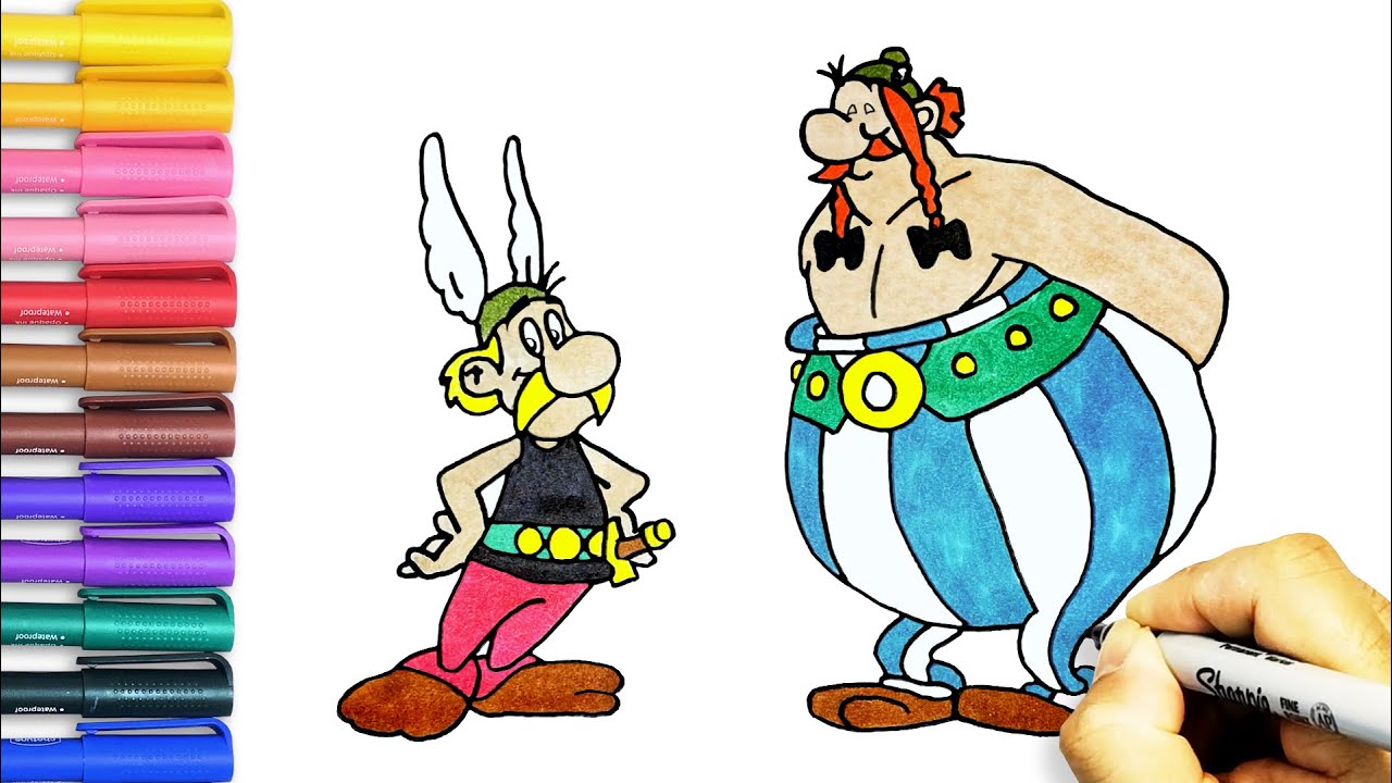 How To Draw Asterix Obelix For Beginners Step By Step Easy Drawing