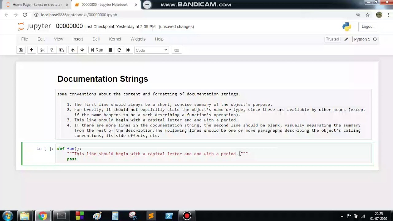 Python 026 Documentation Strings Youtube