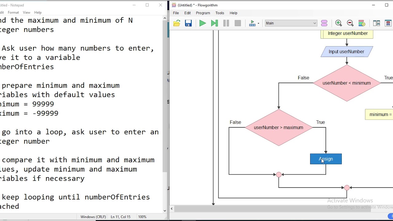 Flowgorithm 2 20 Tutorial 9 Youtube