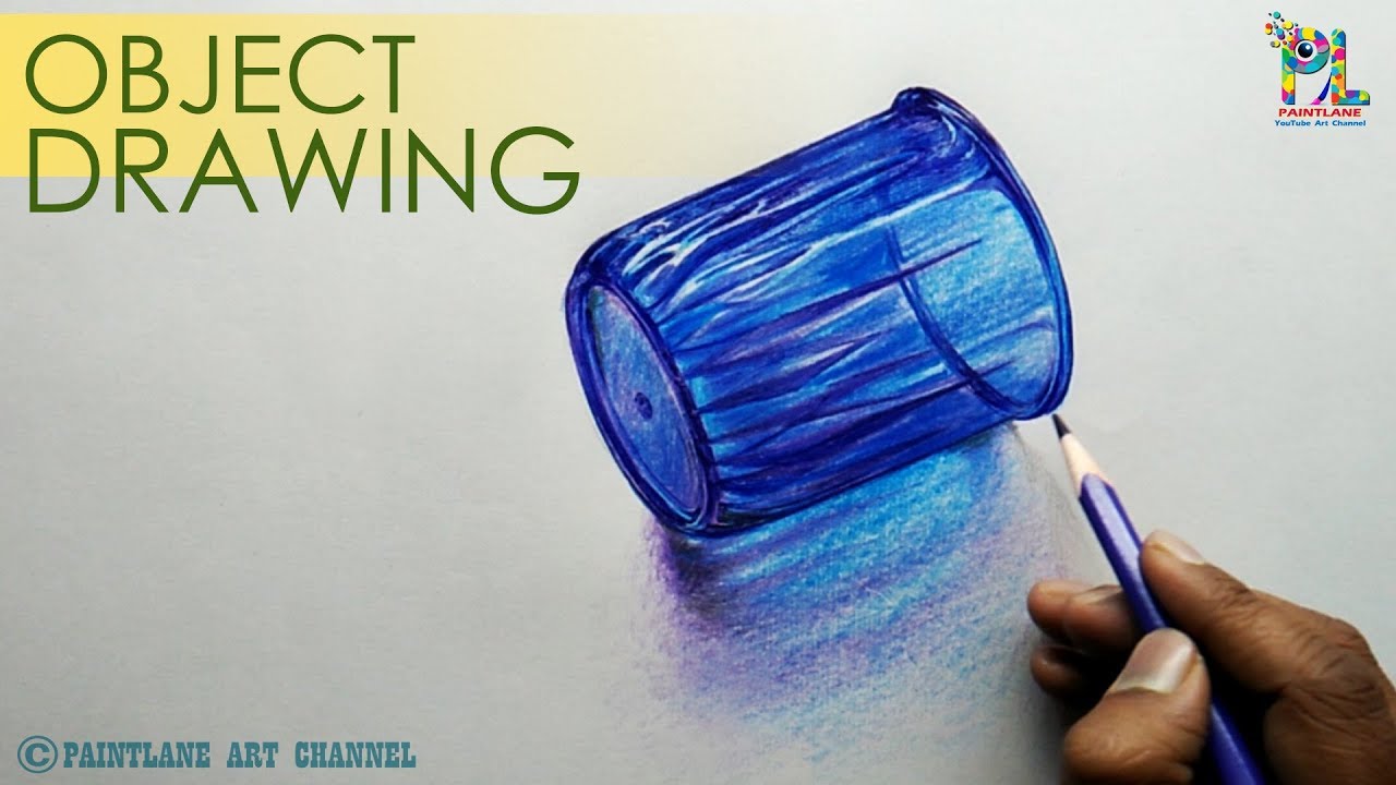 Drawing A Plastic Glass How To Draw Transparent Glass Object