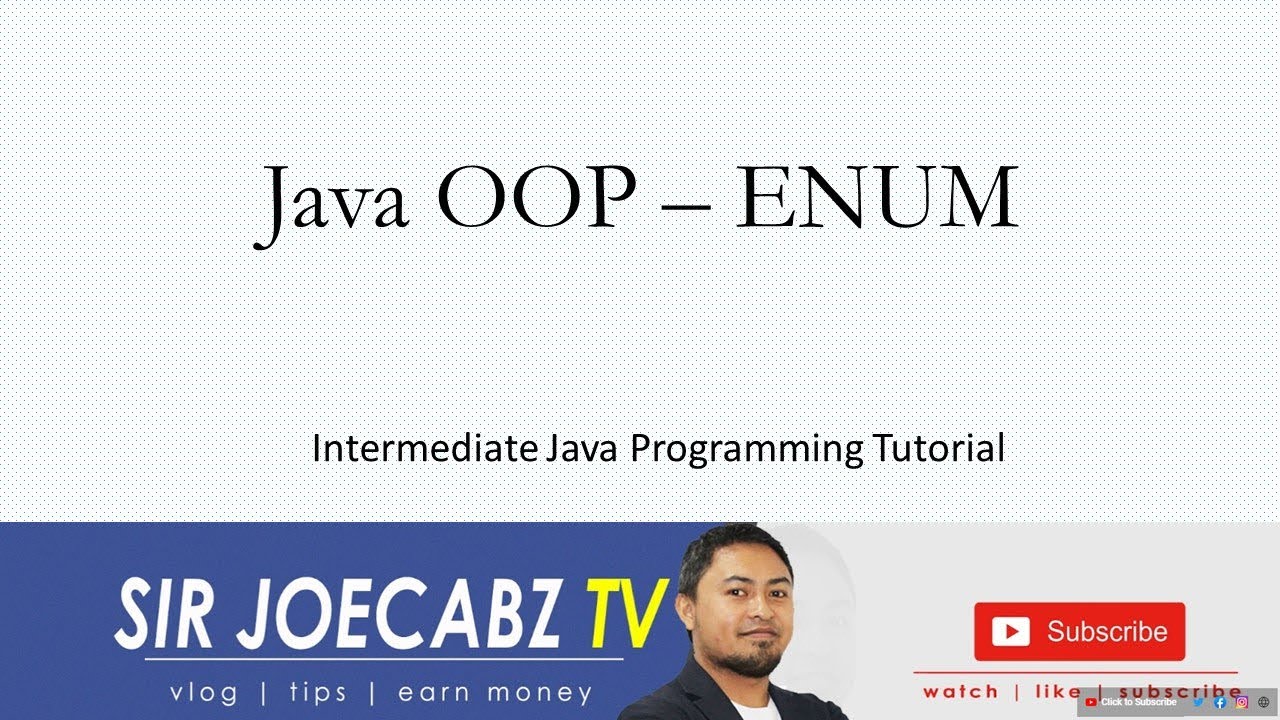 Java Programming Tutorial 22 Java Oop Enum Youtube