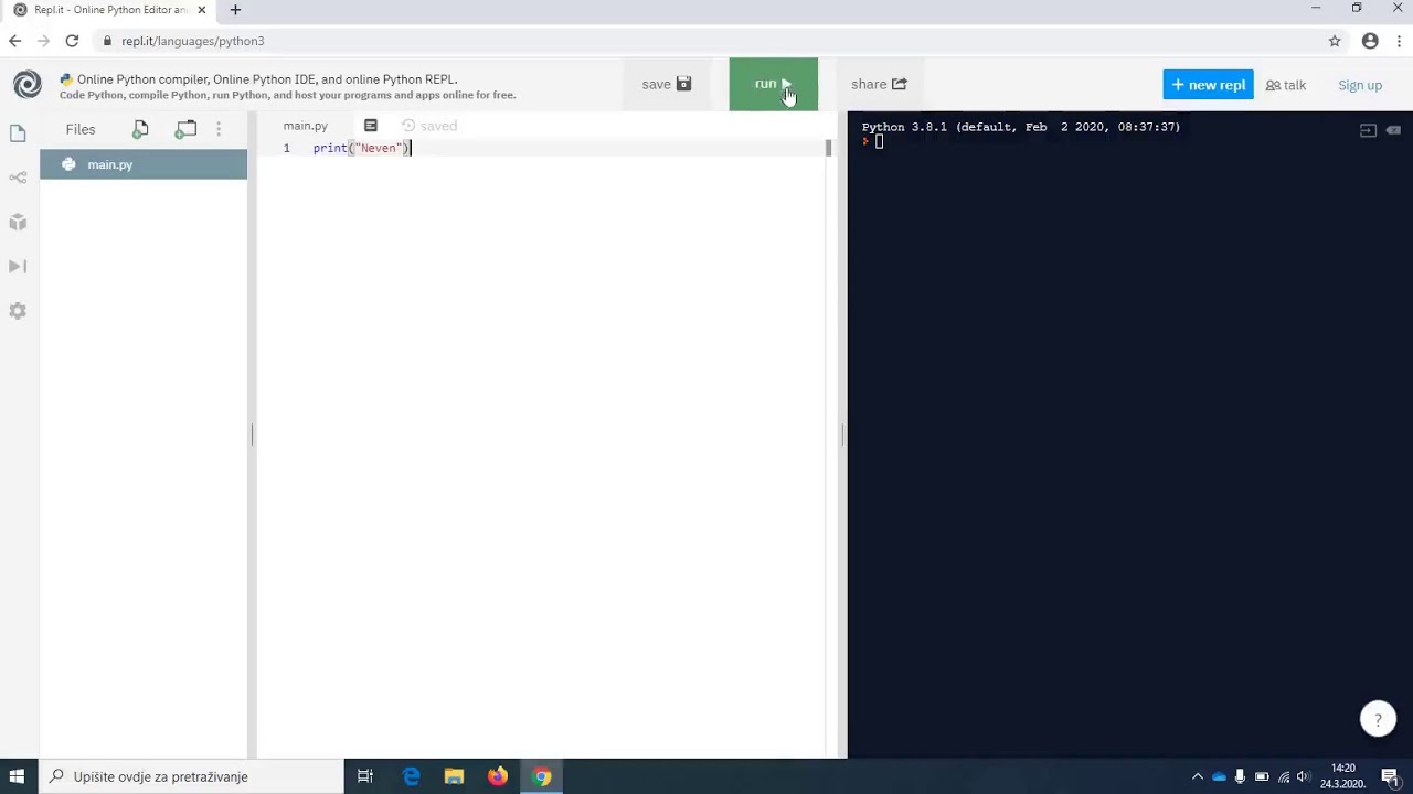Online Python Editor Repl Youtube