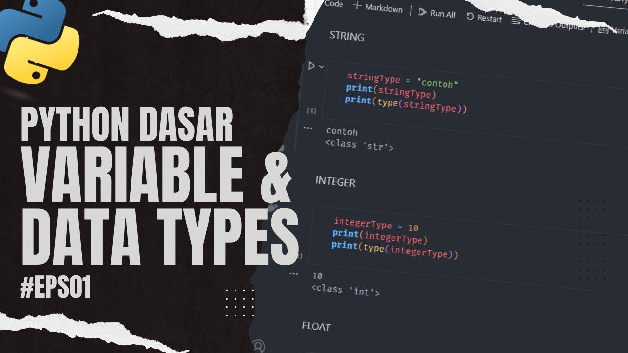 Mengenal Variabel Dan Tipe Data Pada Bahasa Python Tutorial Python