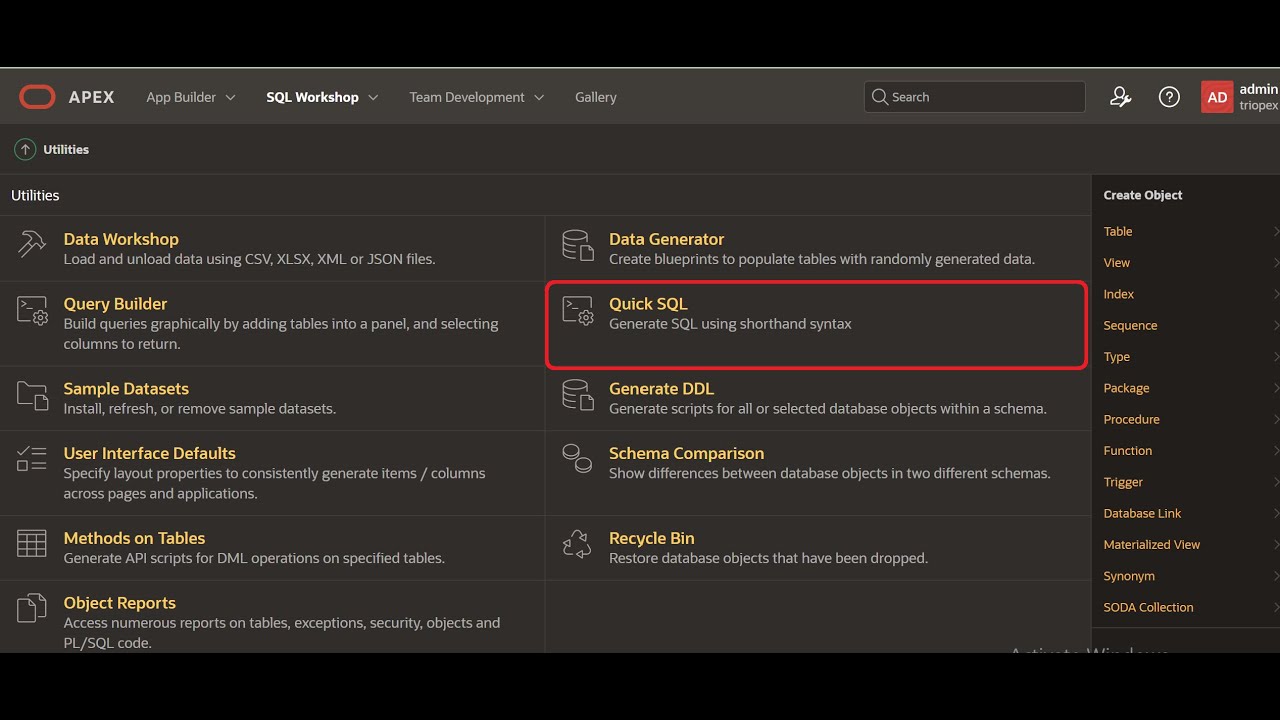 Module 4 Sql Workshop Quick Sql Object Browser Sql Command Part 2