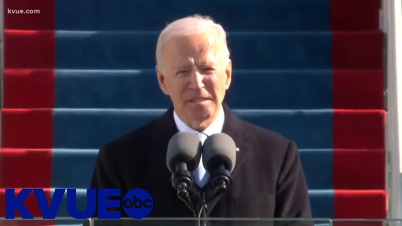 President Biden Focuses On Unity In Inaugural Address Kvue Youtube