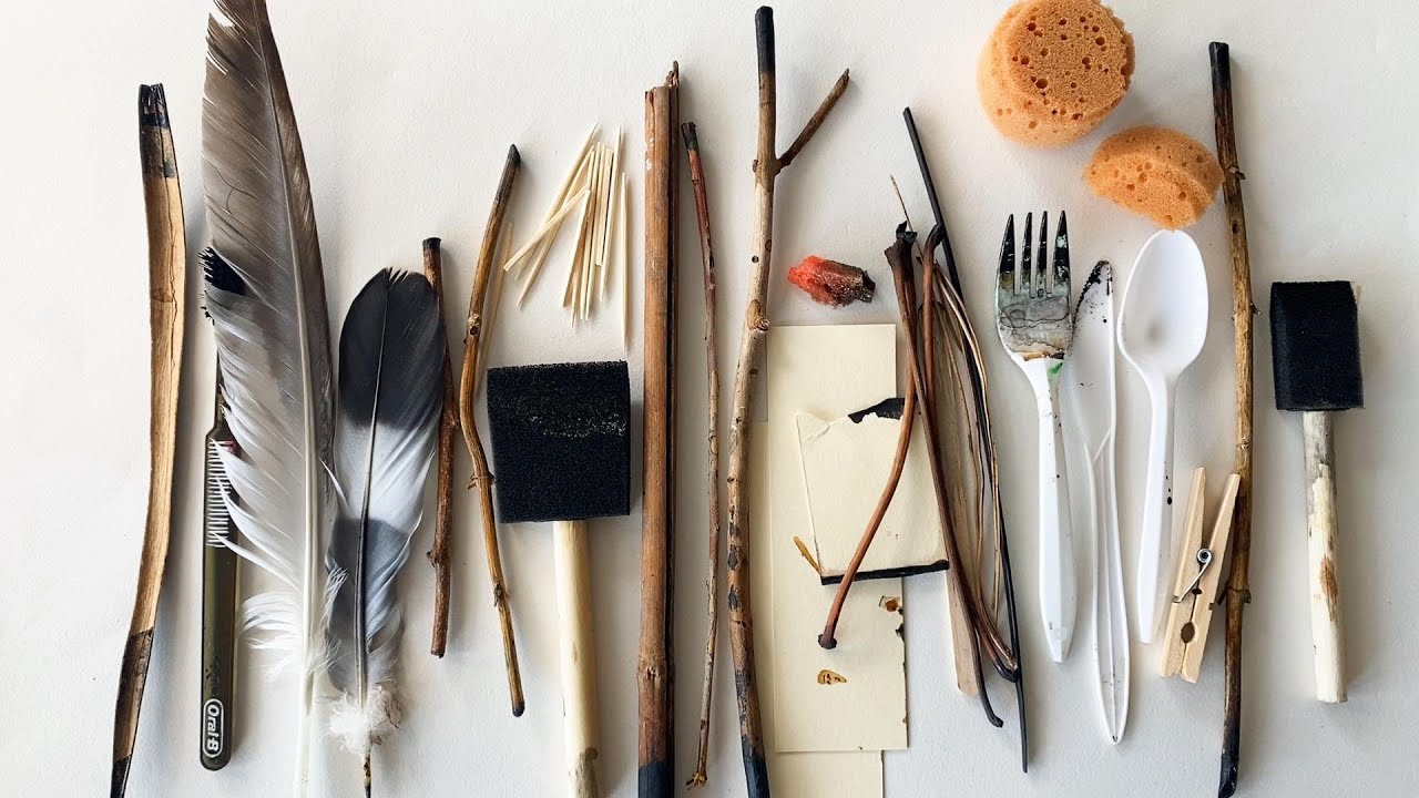 An Introduction To Using Mark Making Tools Youtube