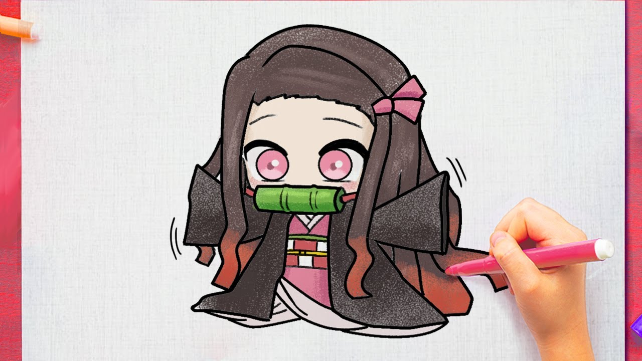 How To Draw Nezuko Easy Step By Step Demon Slayer Youtube