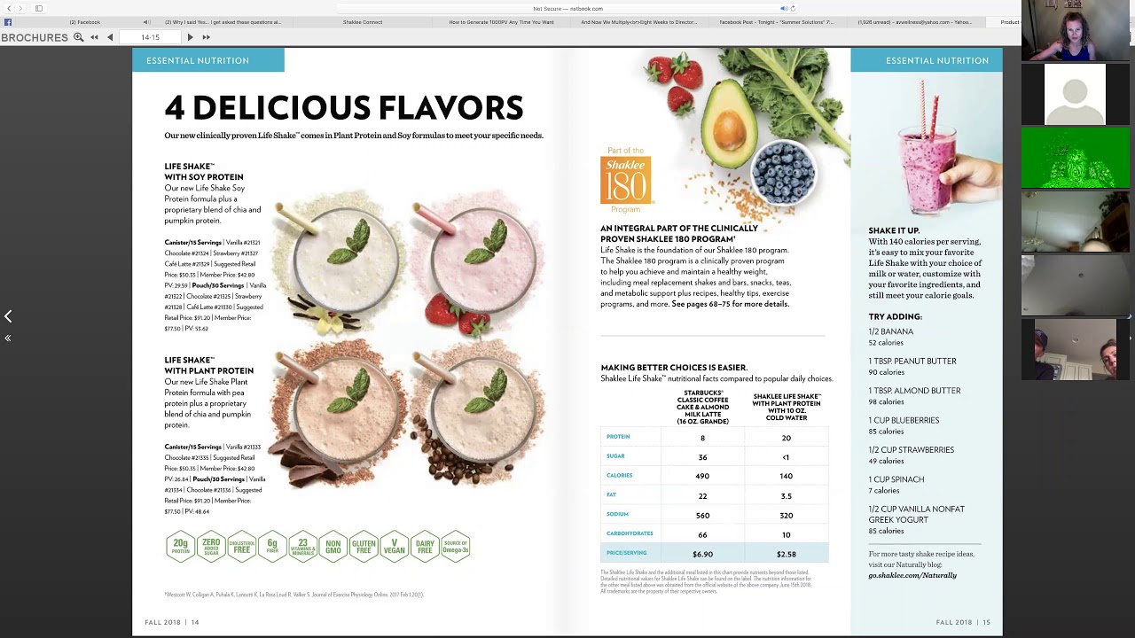 July 2019 Walk Through The Shaklee Product Guide Youtube