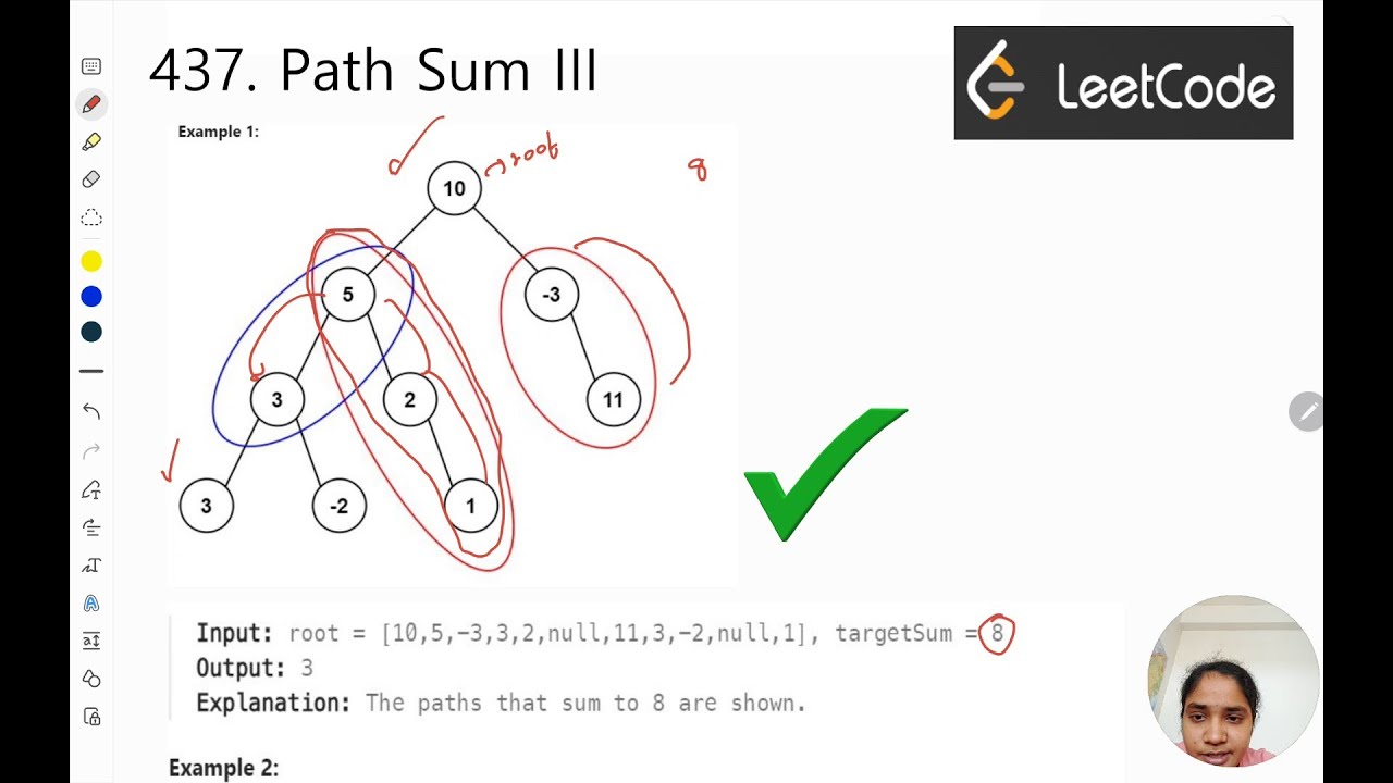 437 Path Sum Iii Leetcode Java Youtube