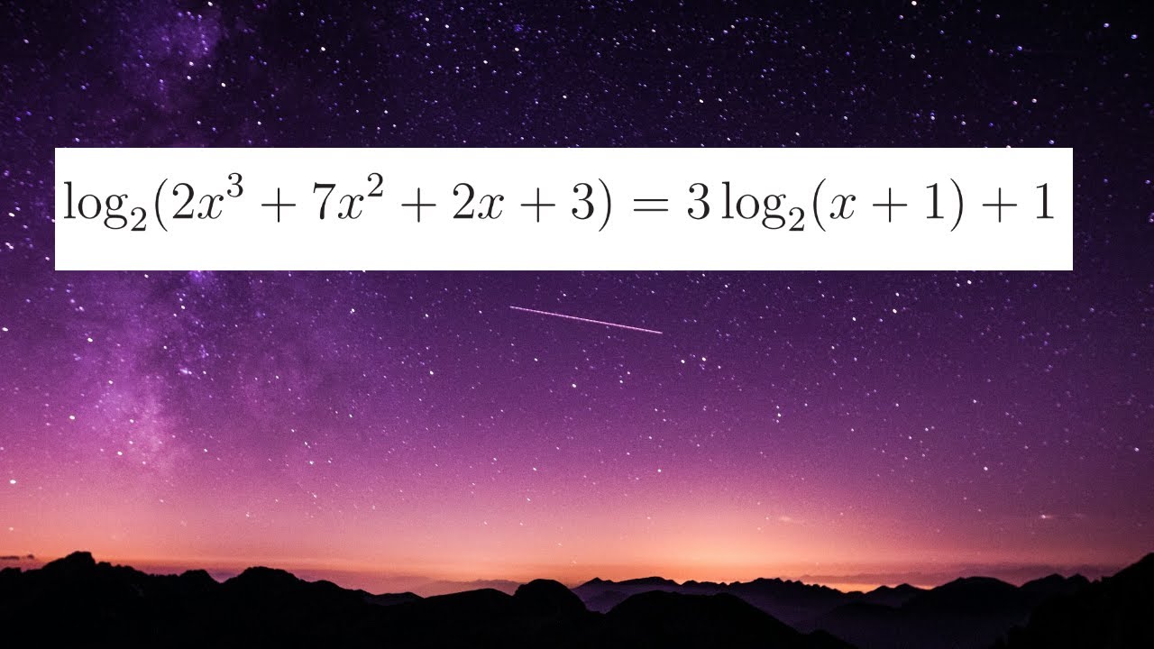 A Logarithm Problem Taken From Oxford Youtube
