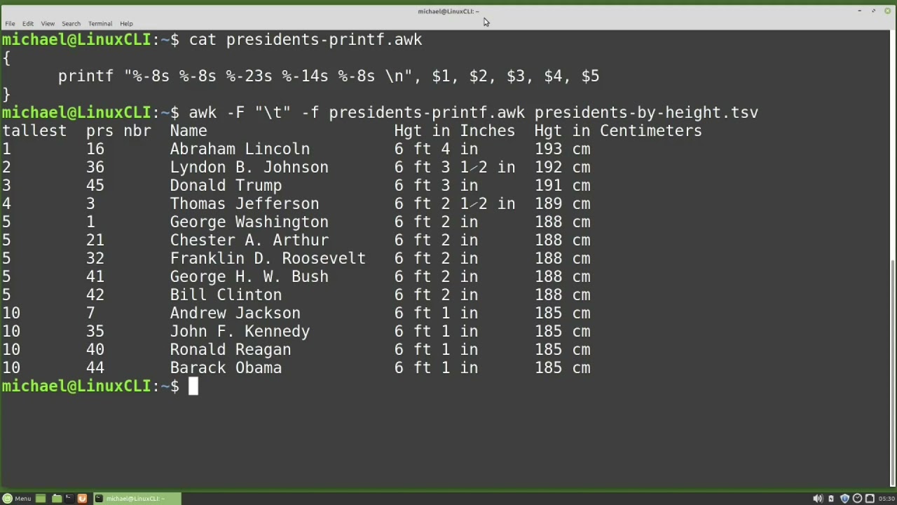 Linux Command Line 44 Awk Pt2 Youtube