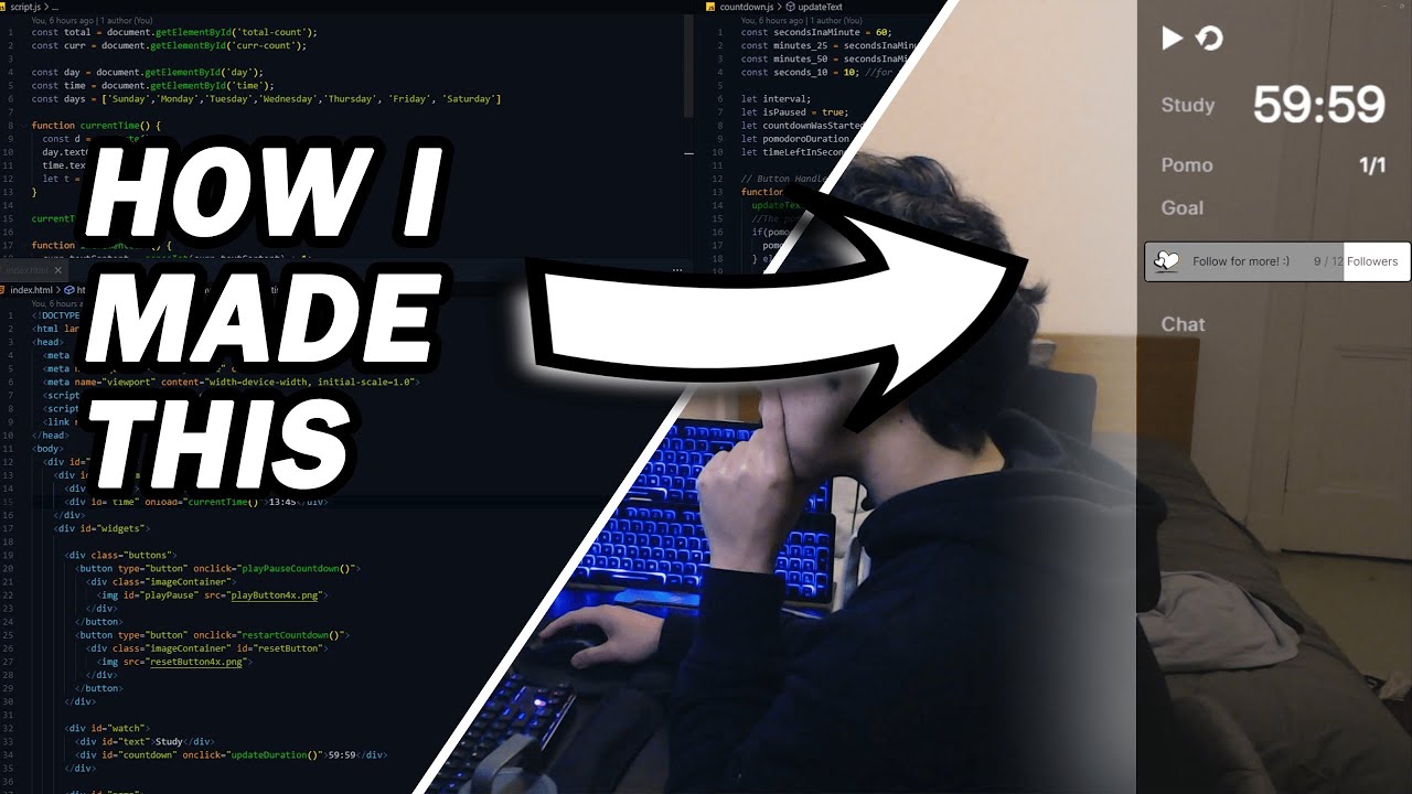 Coding A Pomodoro Timer From Scratch Youtube