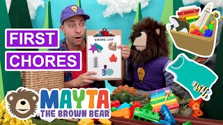 Chores For Kids Toddler Household Chores Mayta The Brown Bear Toddler ...