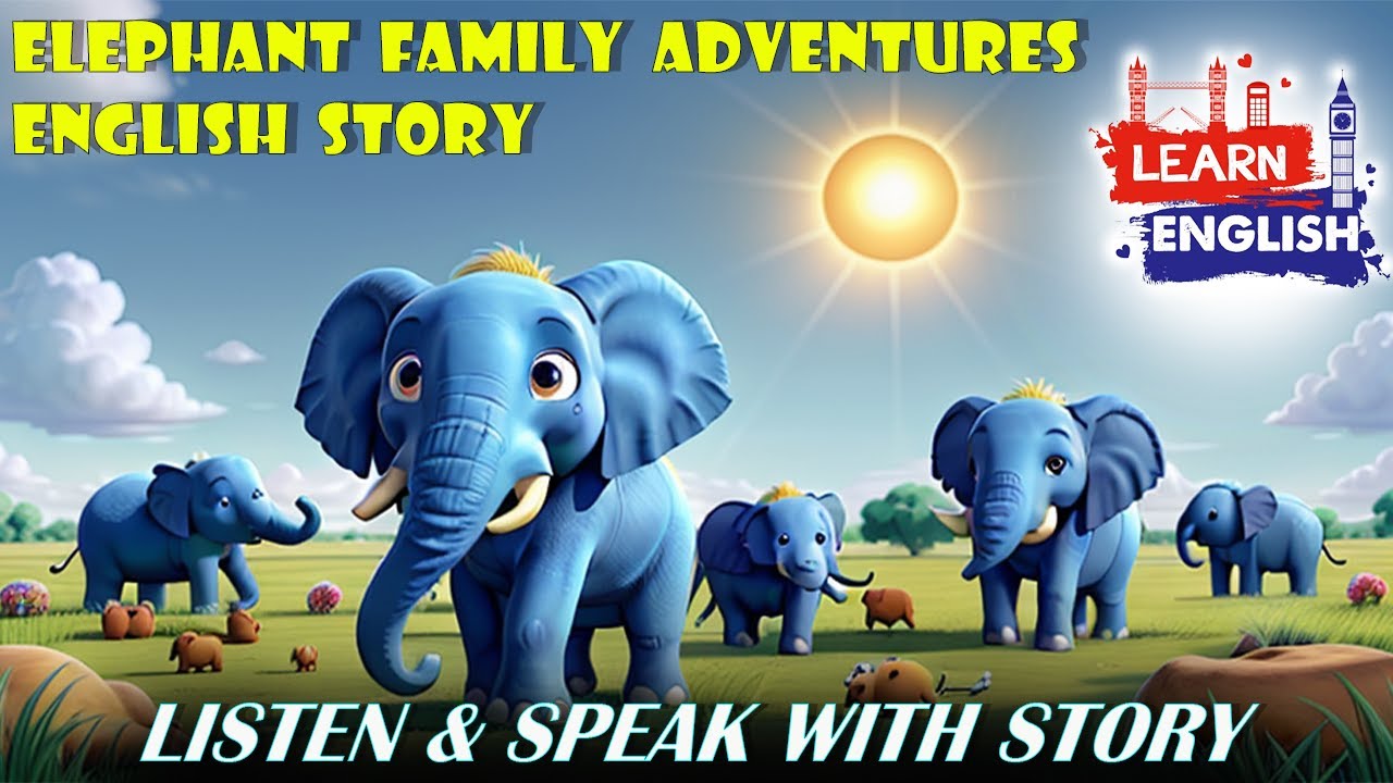 Learn English With Story Listening Speak Elephant Family