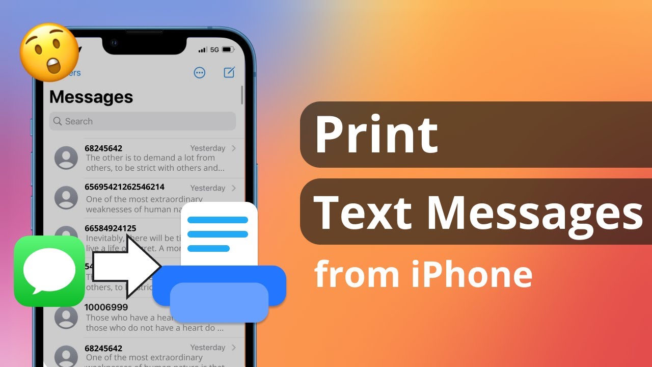 How Can I Print Text Messages For Court