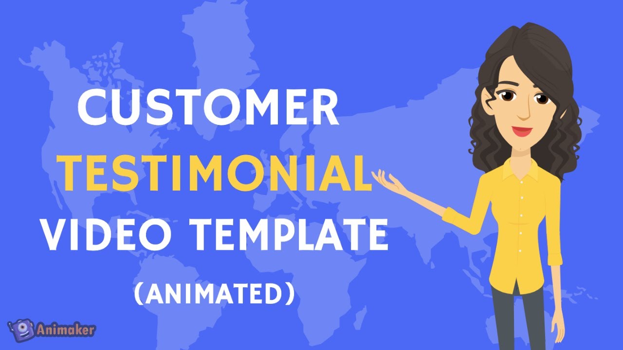 Customer Testimonial Video Template Animated Youtube