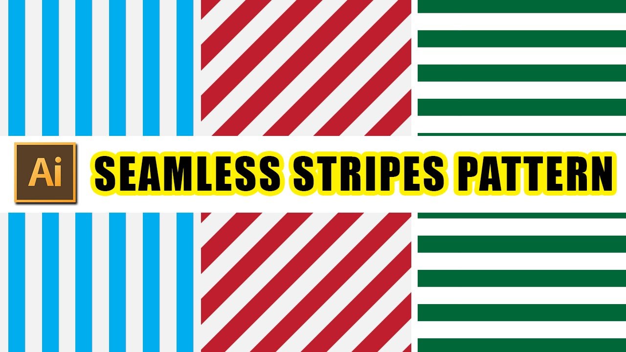 Seamless Stripes Pattern Adobe Illustrator Youtube